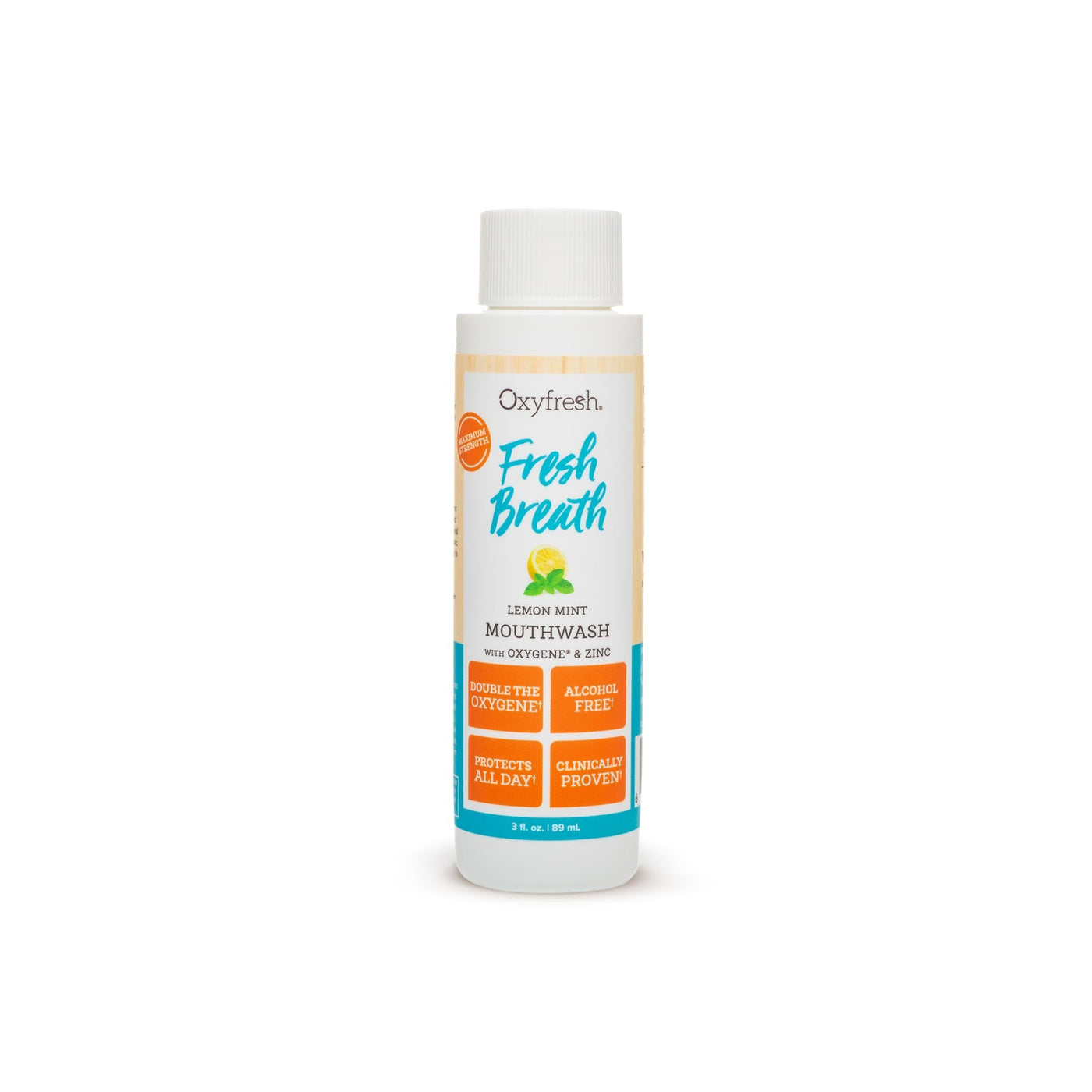 Get Rid Of Bad Breath with Lemon Mint Alcohol Free Mouthwash