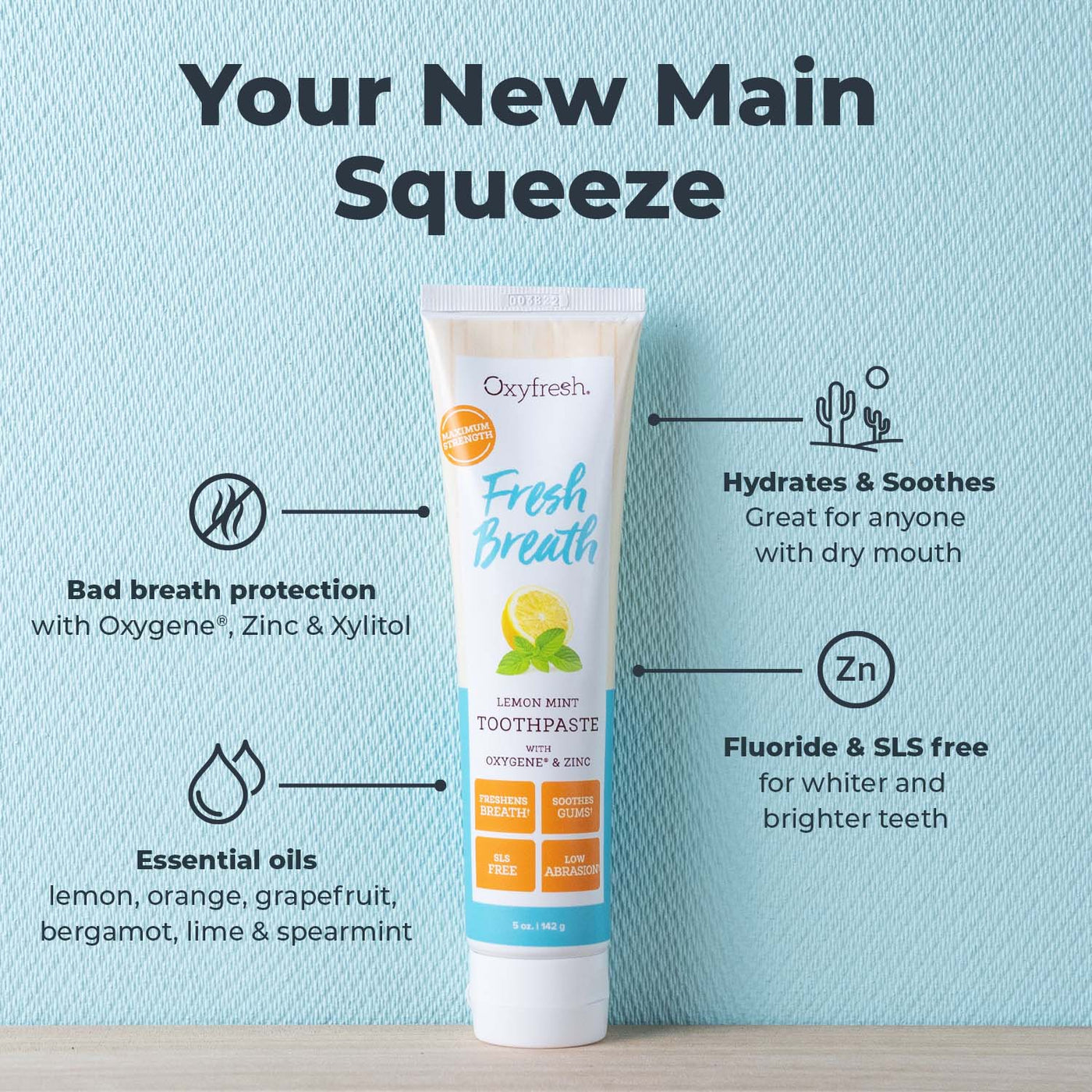 #1 Fresh Breath Toothpaste without SLS