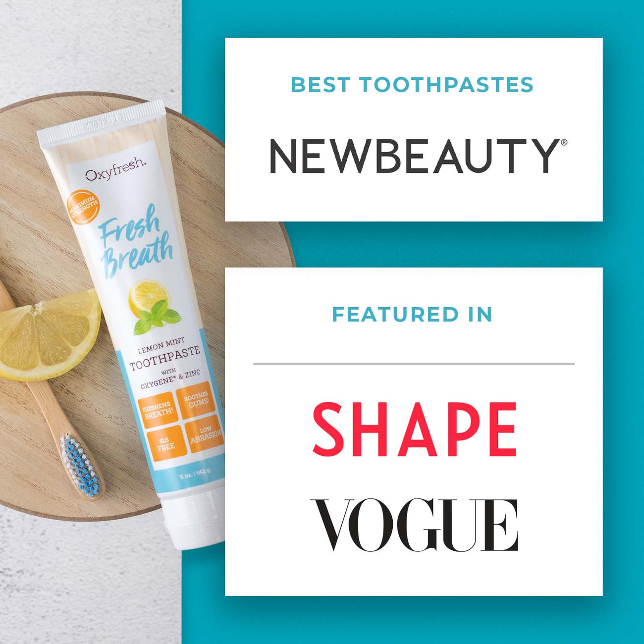 #1 Fresh Breath Toothpaste without SLS