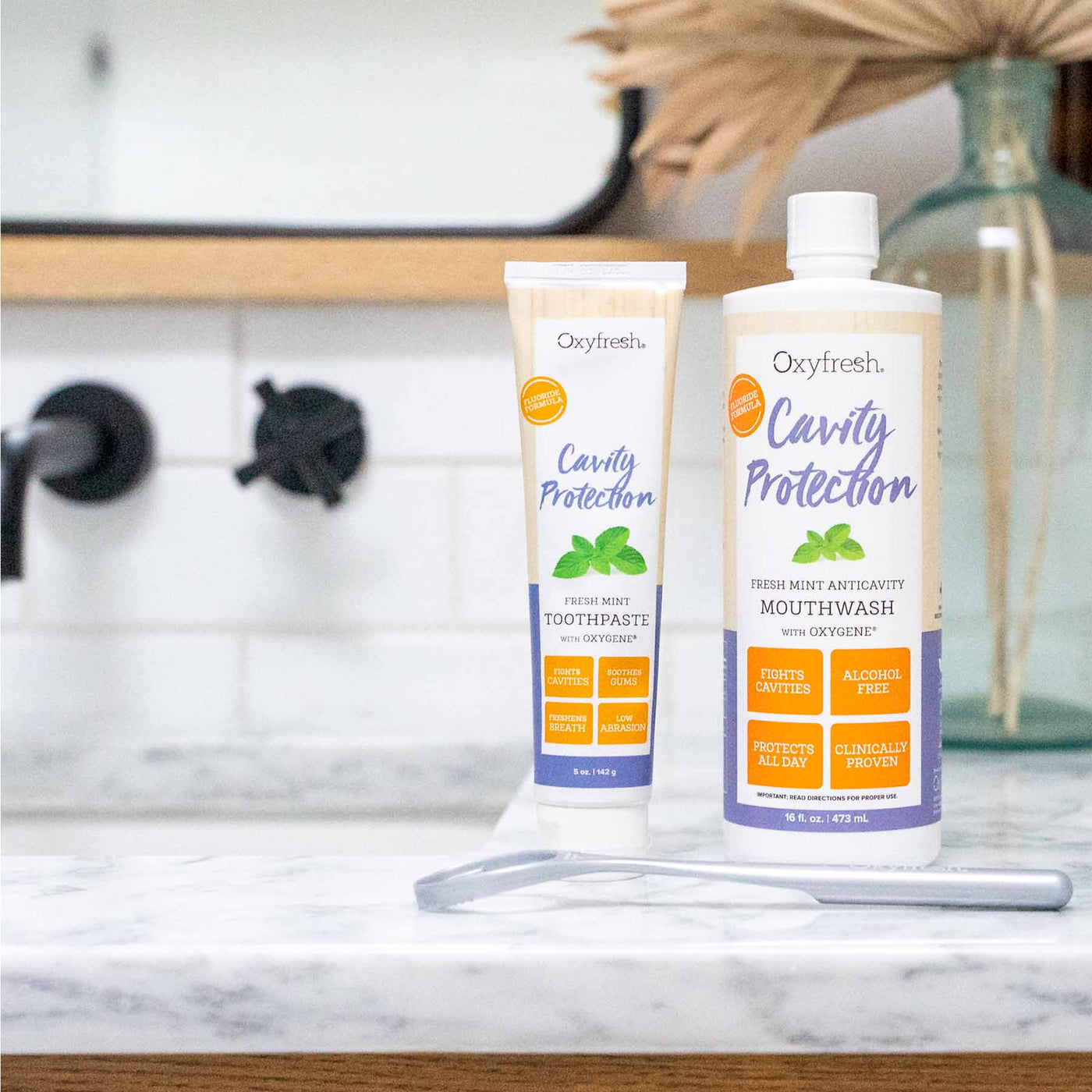 Oxyfresh Fluoride Cavity Fighting System Helps With Cavity Prevention